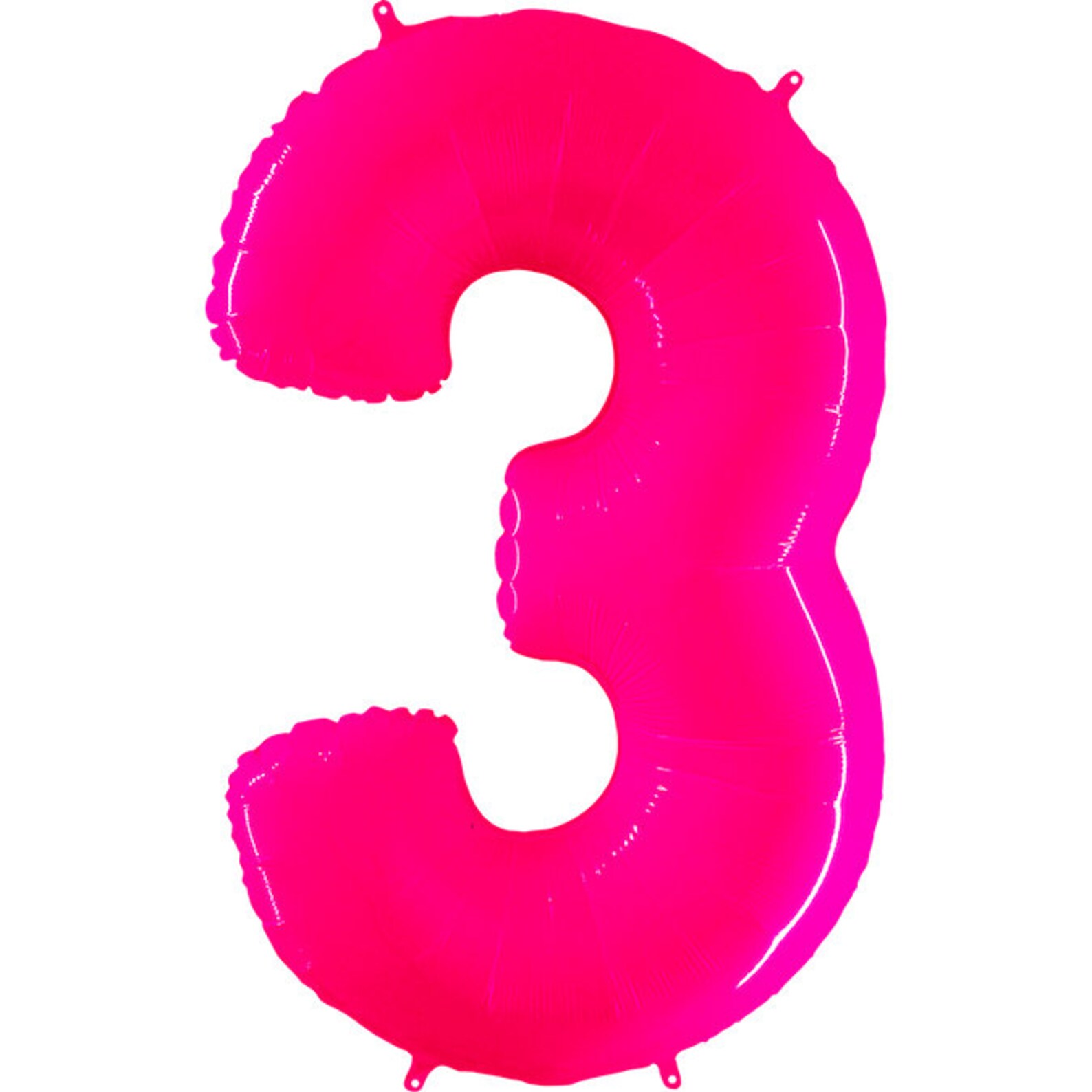 Neon Pink NUMBER Balloon Neon Pink Giant Number Balloon - Etsy