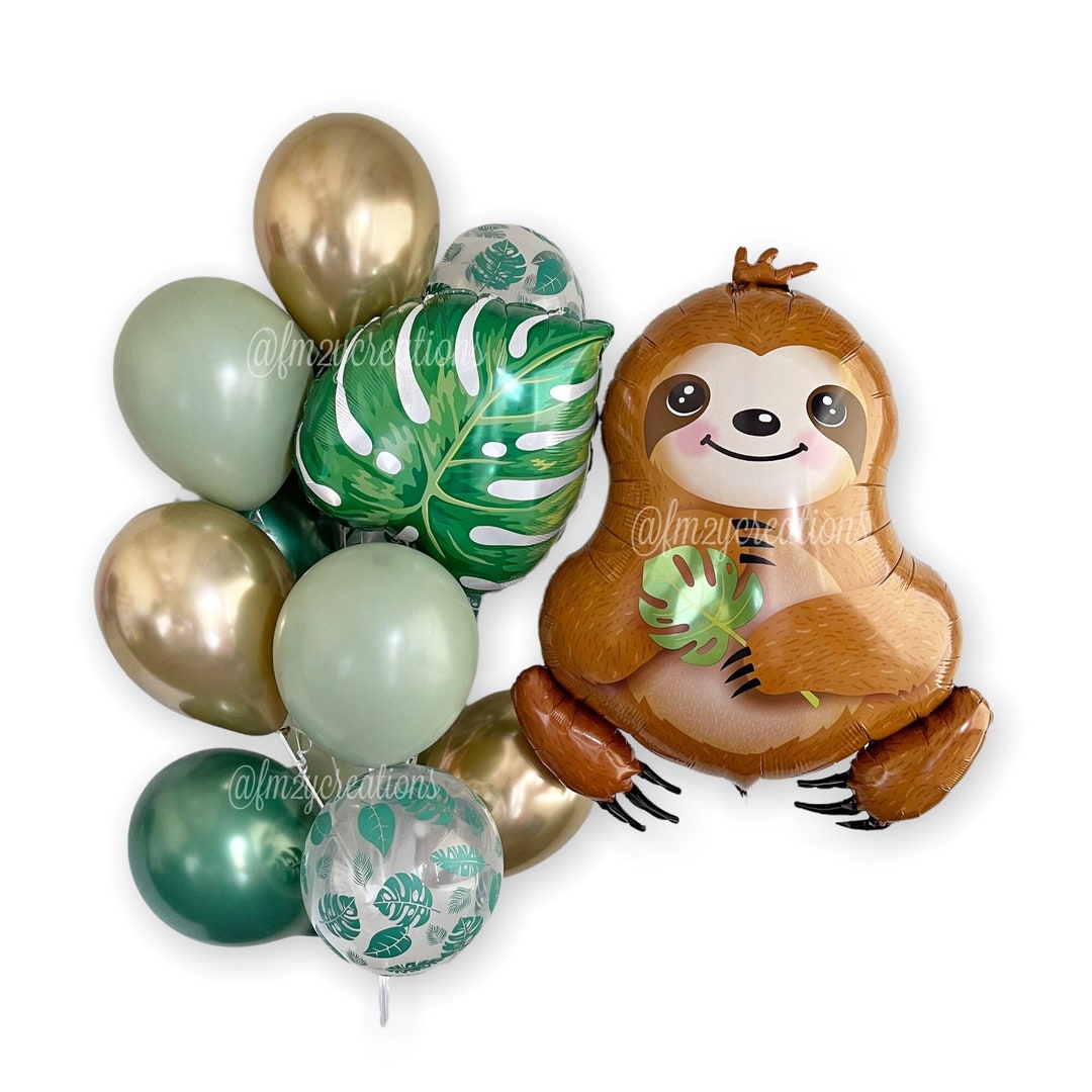 SLOTH Birthday | Sloth 1st Birthday | Sloth Balloon | Sloth Baby Shower ...