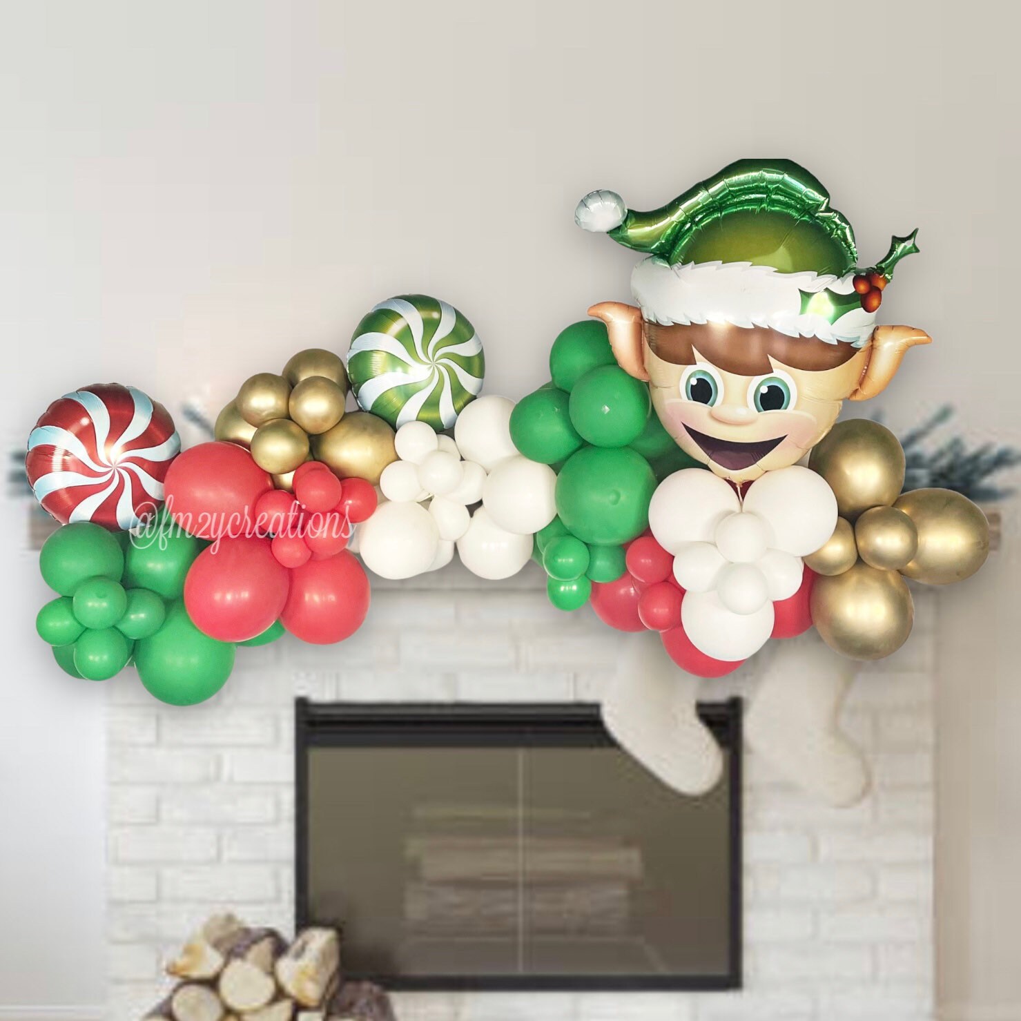 Elf Christmas Balloon Garland | Elf Balloon | Elf Christmas Party DECOR ...