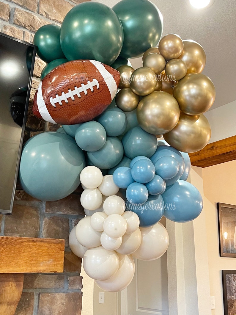 Football Party Decor, Football Balloon Garland for Birthday Party Boys ...