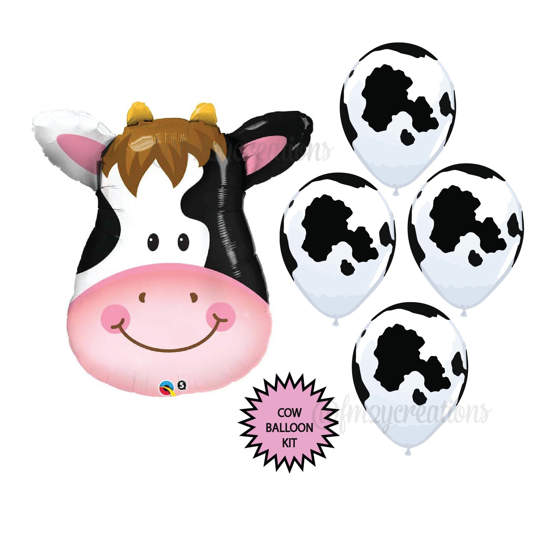 Cow Print Balloons Cow Balloon Cowgirl Party Cowboy | Etsy