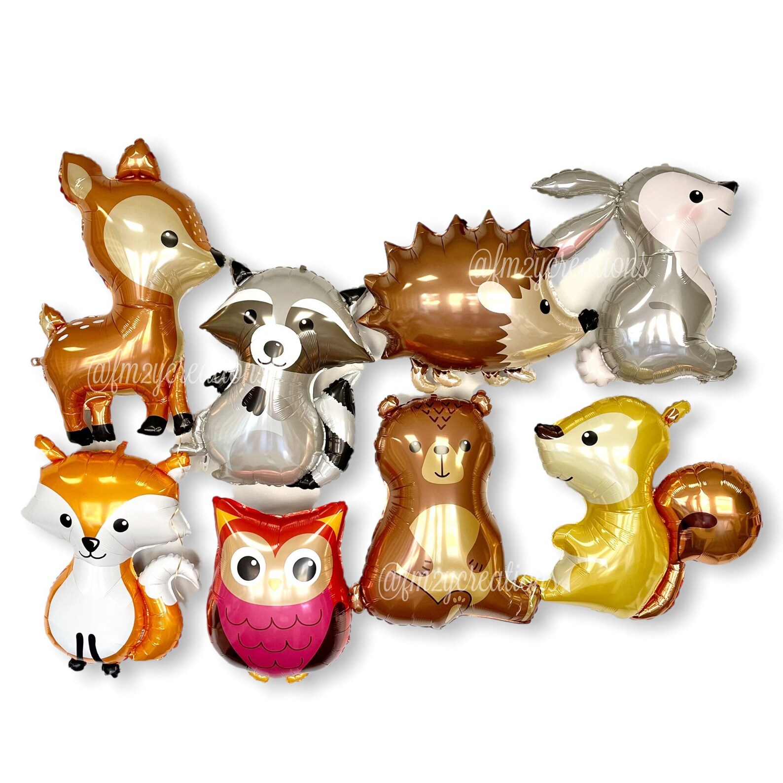 Woodland Baby Shower Balloons, Woodland Animal Balloons, Baby Woodland ...