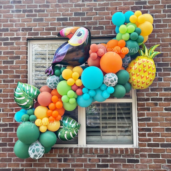 Tropical Party Decor Balloon Garland DIY Arch Kit | Tropical Balloons ...