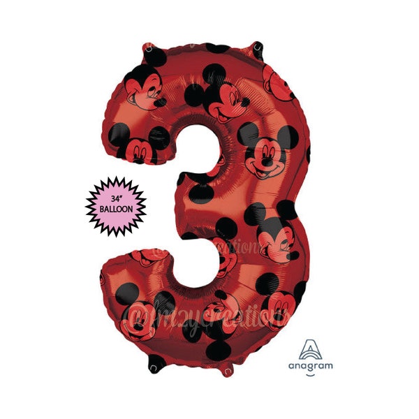Mickey Mouse Third Birthday Png - Etsy