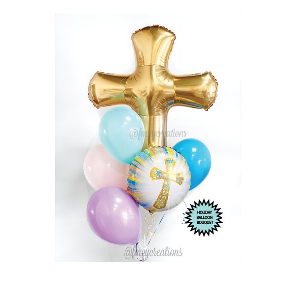 CROSS Easter Balloons | Cross Balloons | Easter Decorations | Spring ...