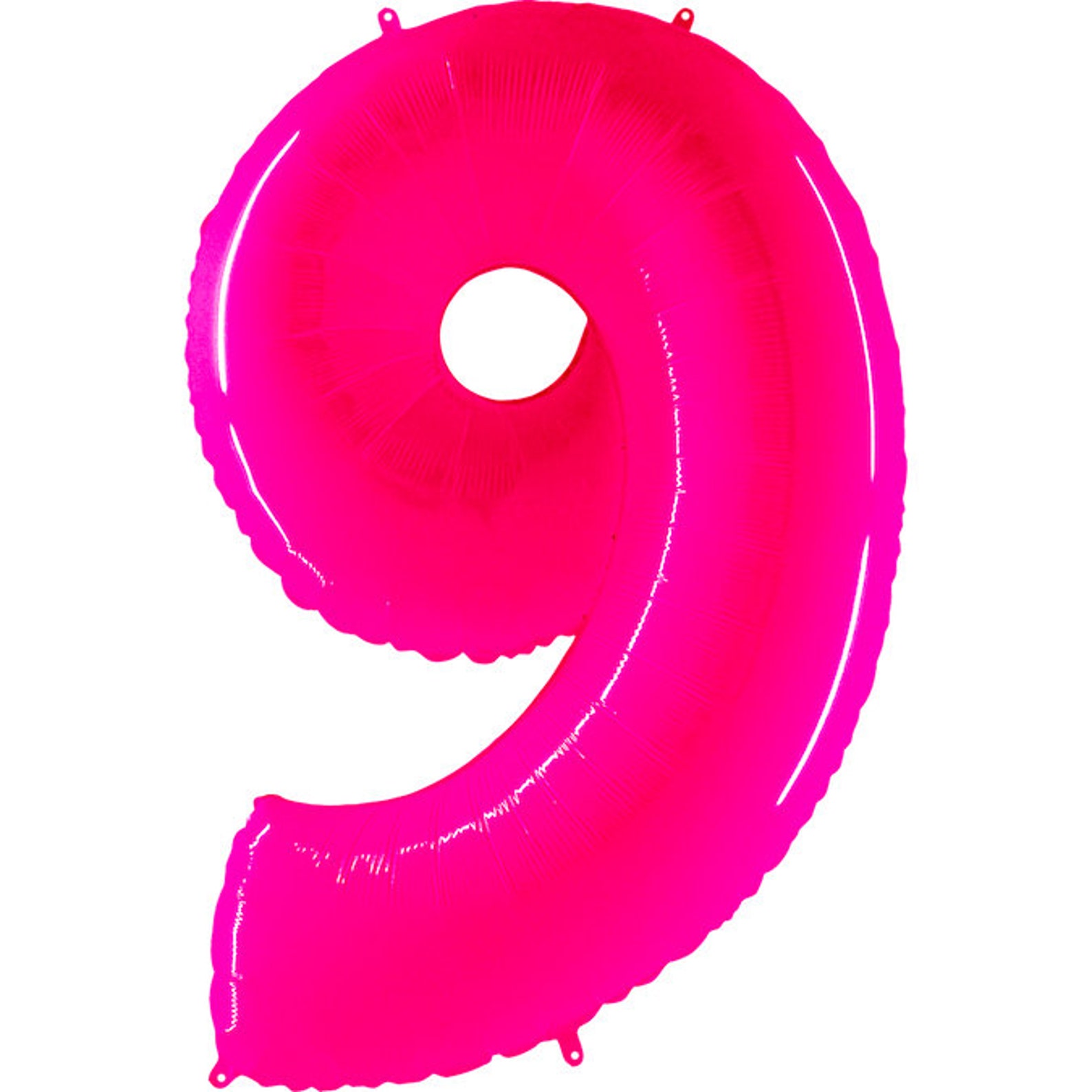 Neon Pink NUMBER Balloon Neon Pink Giant Number Balloon - Etsy