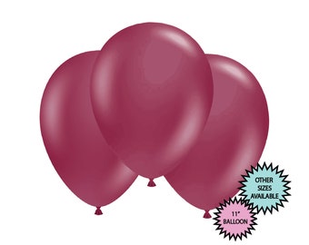 Maroon Balloons 11 Inch Latex Balloons Maroon Birthday Fall Bridal ...
