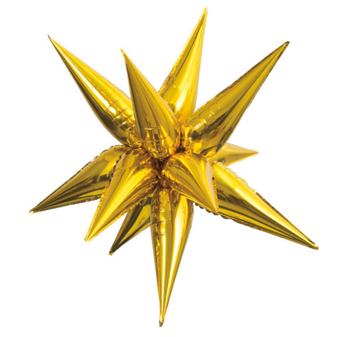 Gold Starburst Balloon | Gold Star Balloon | Starburst Balloon | Star ...