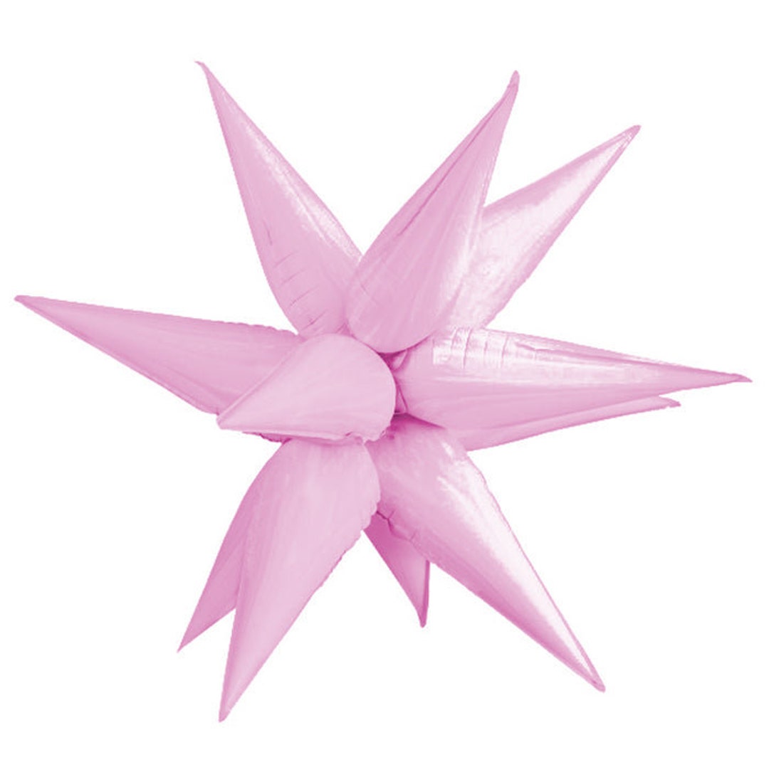 PINK Starburst Balloon | LIGHT Pink Star Balloon | Starburst Balloon ...