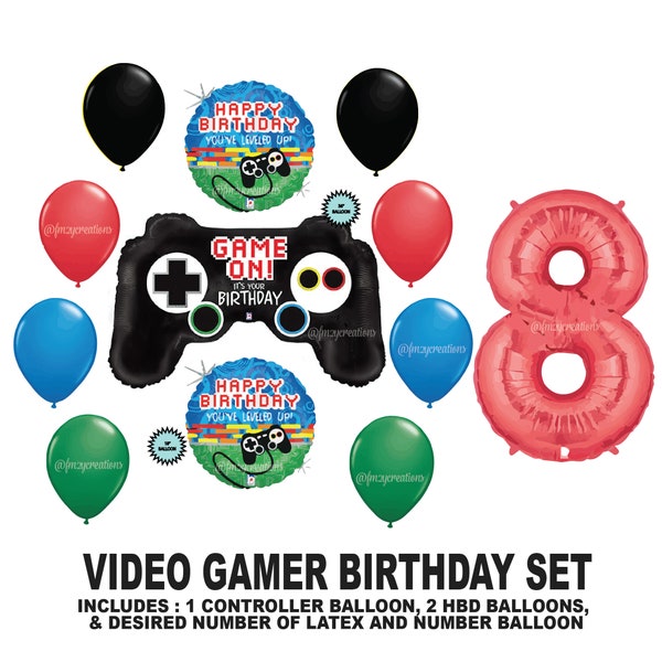 Video Game Party Balloons - Etsy