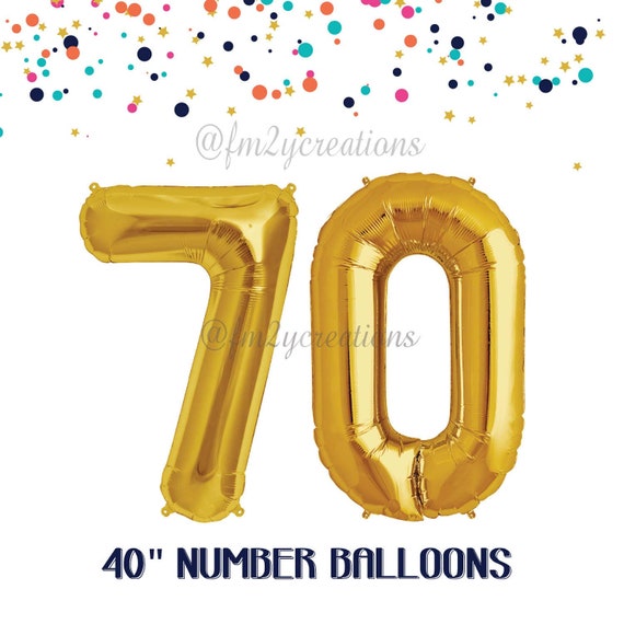 70th Birthday Party | 70th Birthday Balloons | 70th Birthday Decor | 70 ...