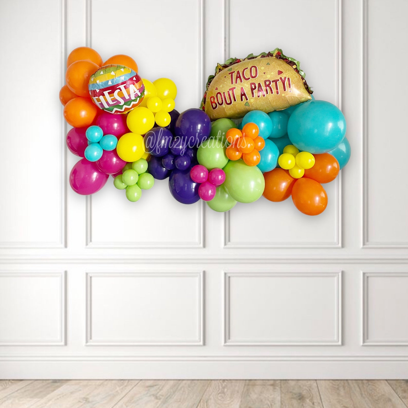 Fiesta Party Decor | Fiesta Birthday Balloon Garland DIY Arch Kit ...