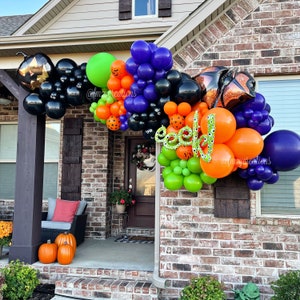 Halloween Balloon Garland DIY | Halloween Party | Halloween Balloons ...
