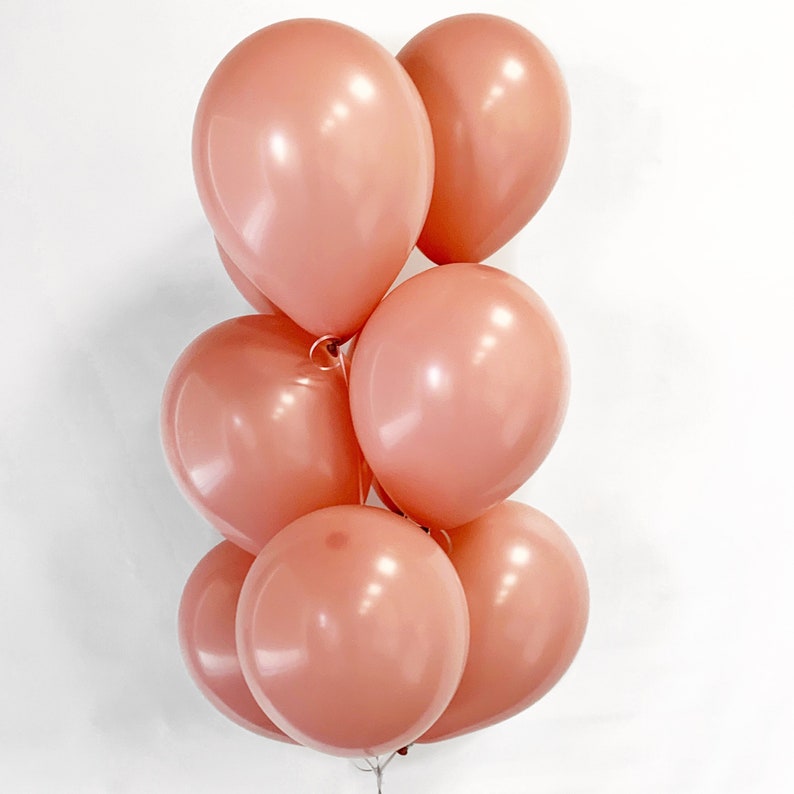 LARGE Rosewood Balloons | Jumbo Dusty Pink Balloons | 24" Rosewood ...