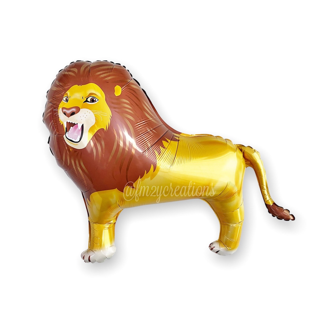 LION Animal Balloon | LION Balloon | Safari Animal Party | Lion Animal ...