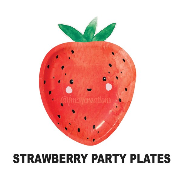 Strawberry Plates - Etsy