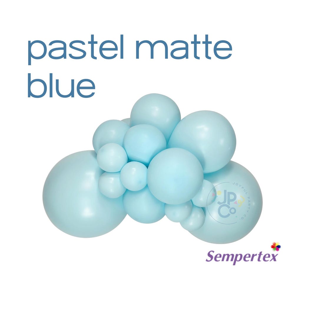 Pastel Matte BLUE Sempertex Balloons, Light Blue Balloons, Sempetex ...