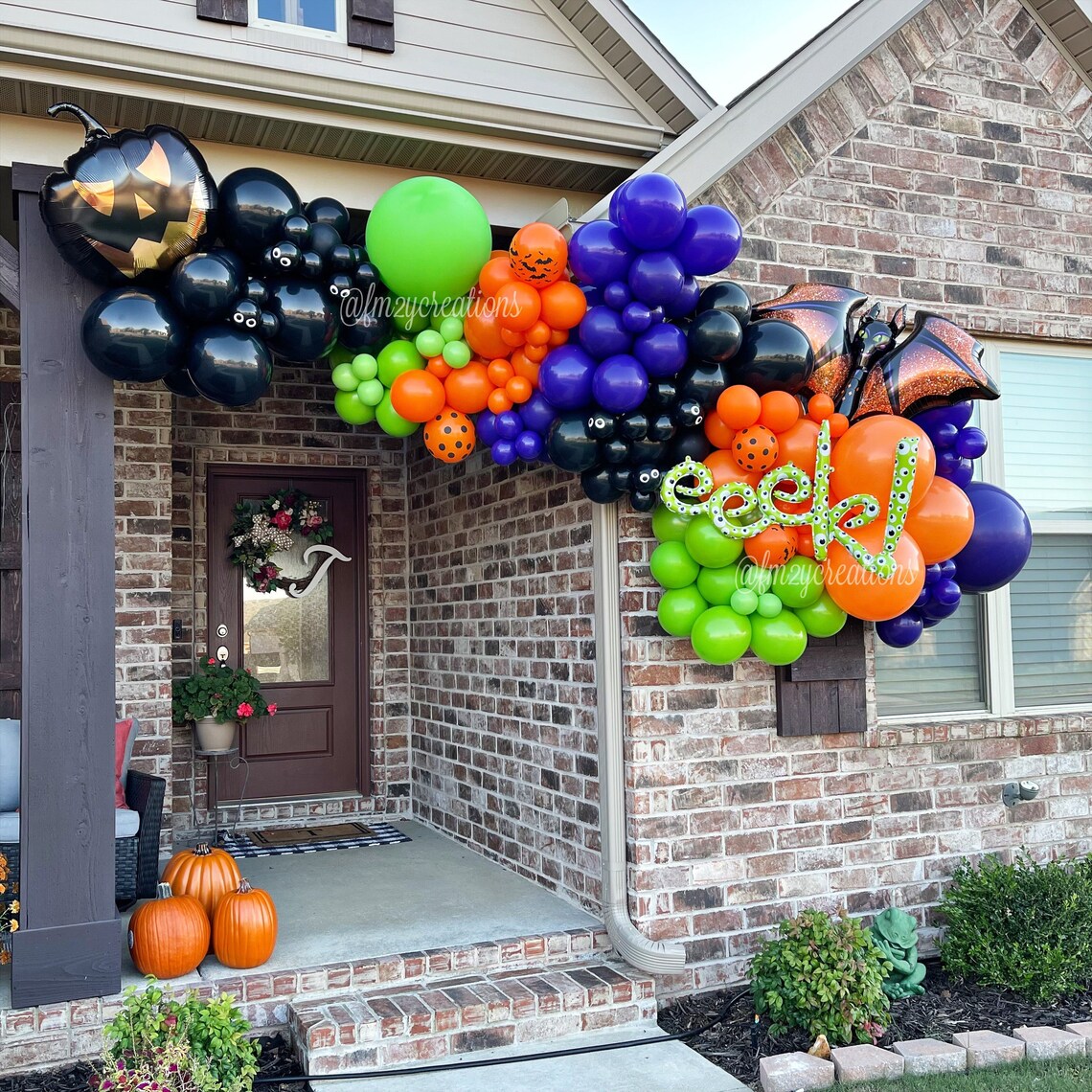 Halloween Balloon Garland DIY Halloween Party Halloween - Etsy