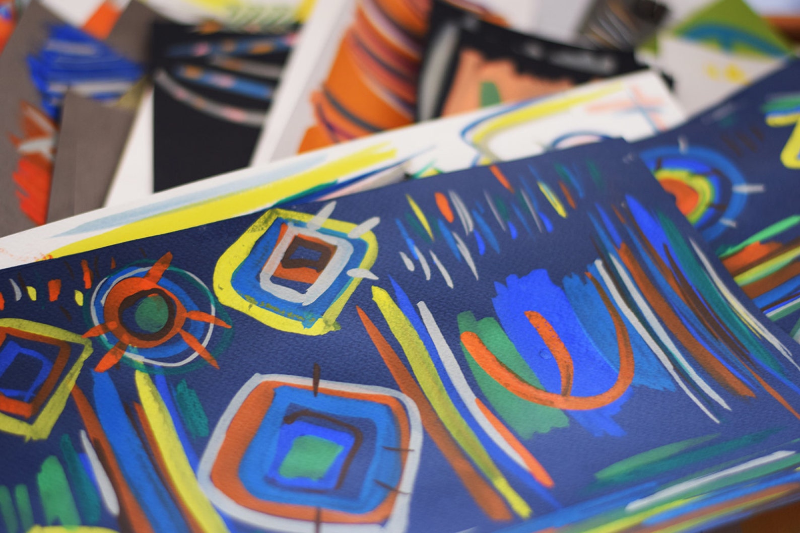 Blue Printed Square Silk Twill Scarf - Etsy