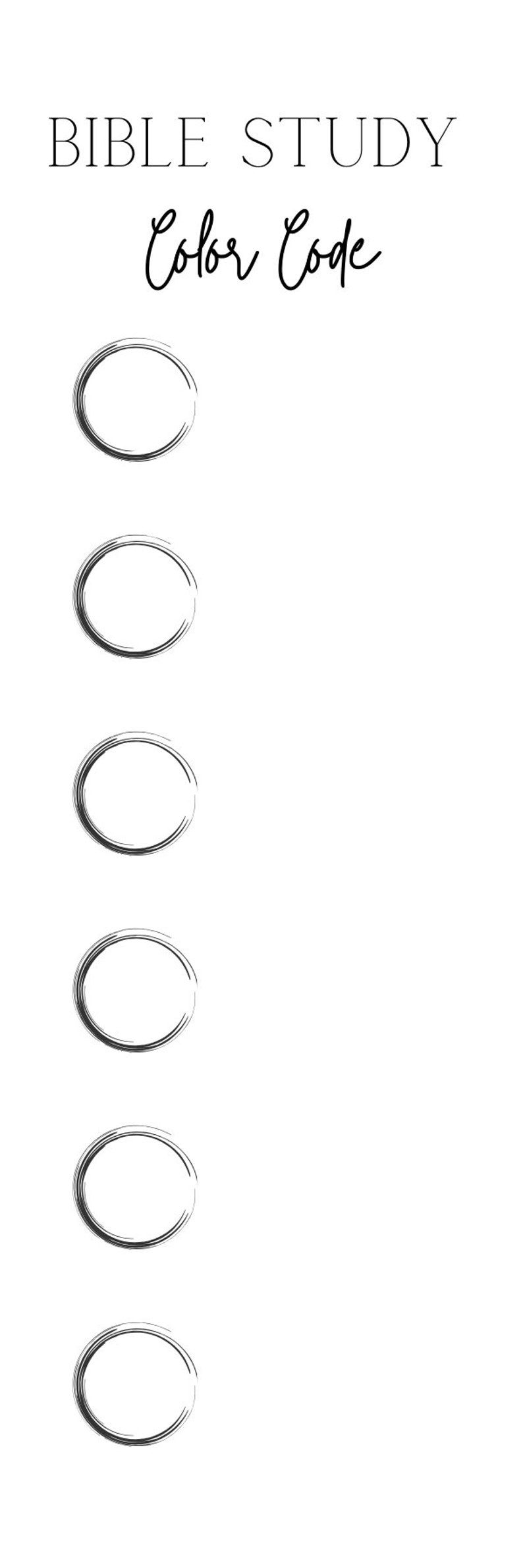 Printable Bible Color Code Bookmarks 5 PDF Printable Bookmark Options ...