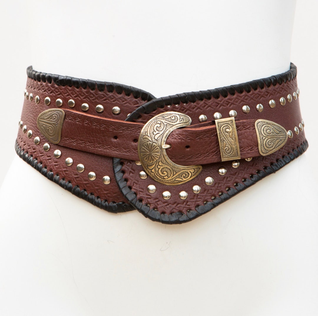 Western Wide Ranger Leather Belt (LB-365) - Etsy