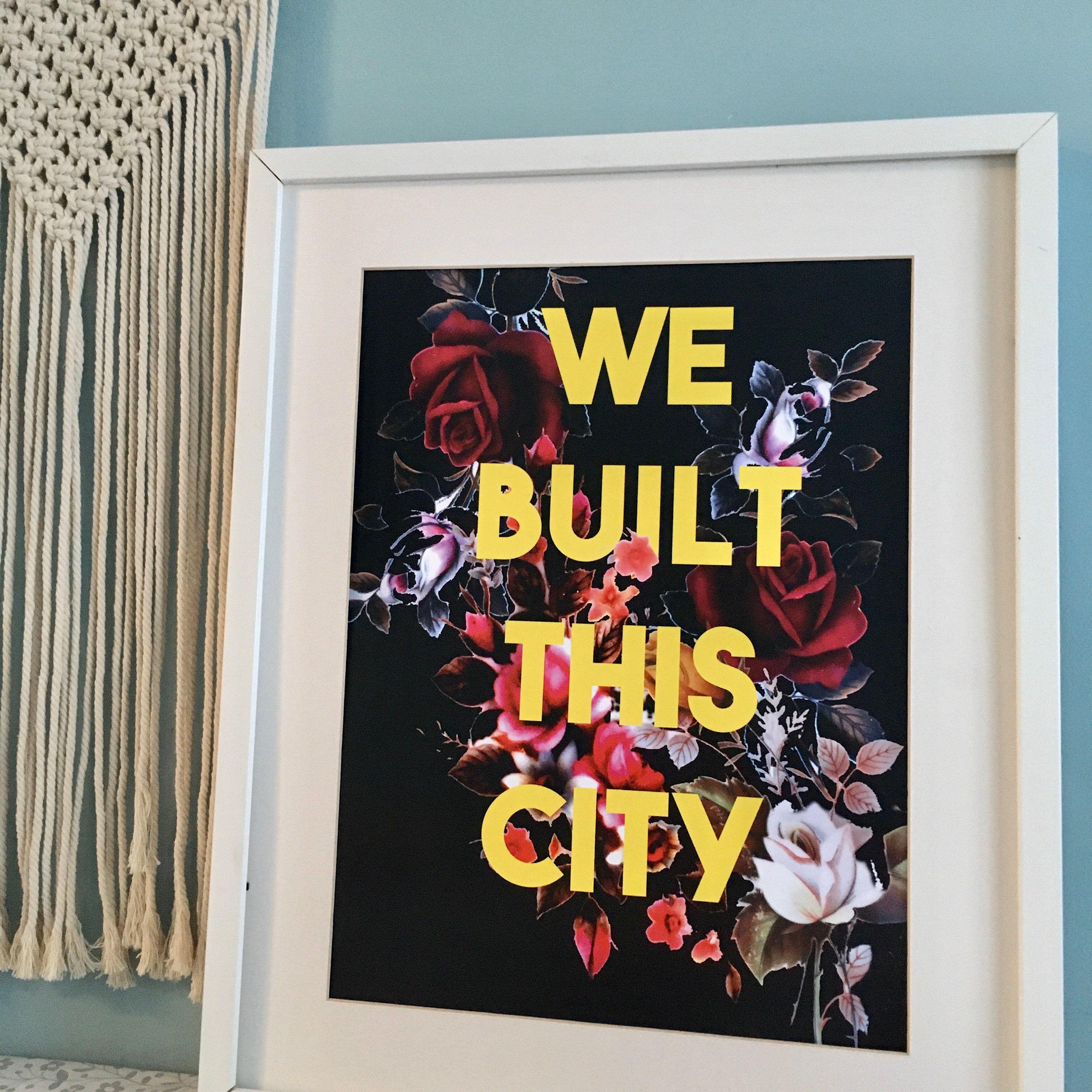 We Built This City Art Print, 80s Music Song Lyrics Print, Starship ...