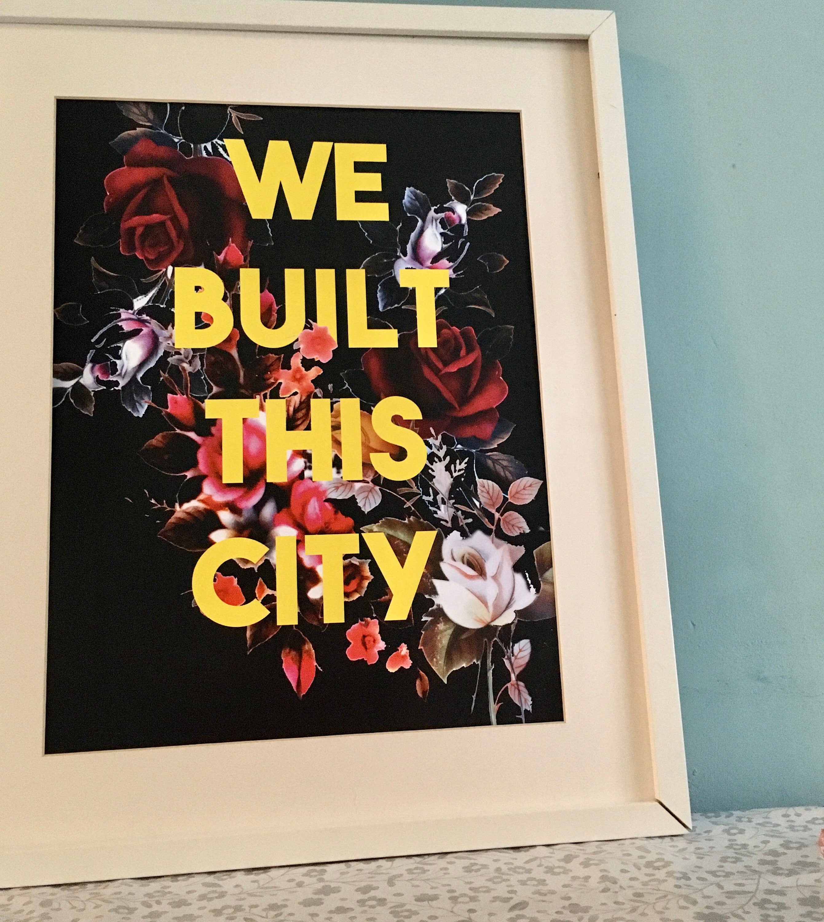 We Built This City Art Print, 80s Music Song Lyrics Print, Starship ...