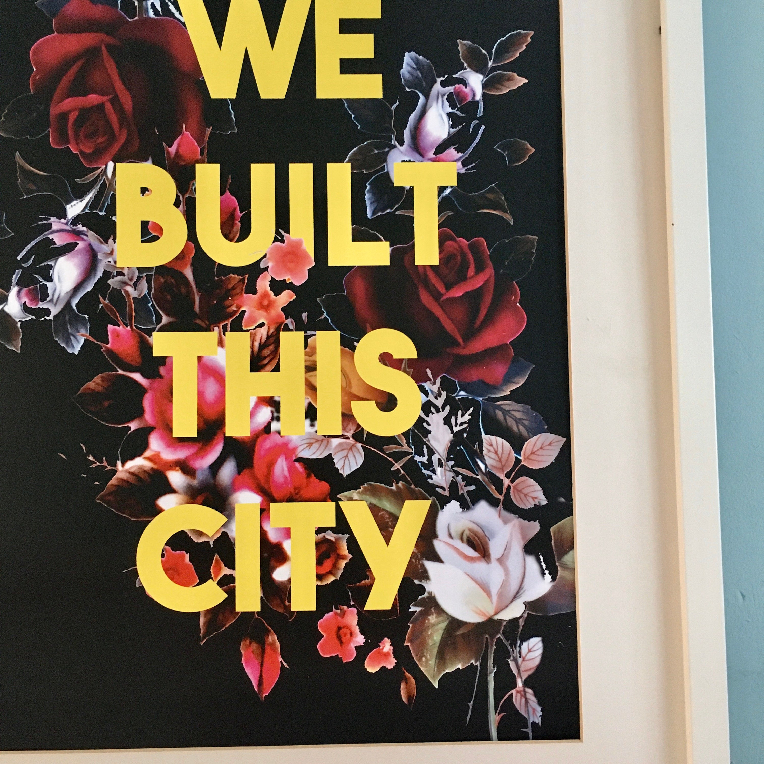 We Built This City Art Print, 80s Music Song Lyrics Print, Starship ...