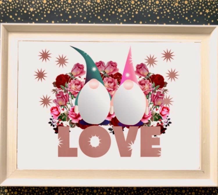 Gonk Love Print Gonks in Love Floral Gonks Romantic Gonks - Etsy Singapore