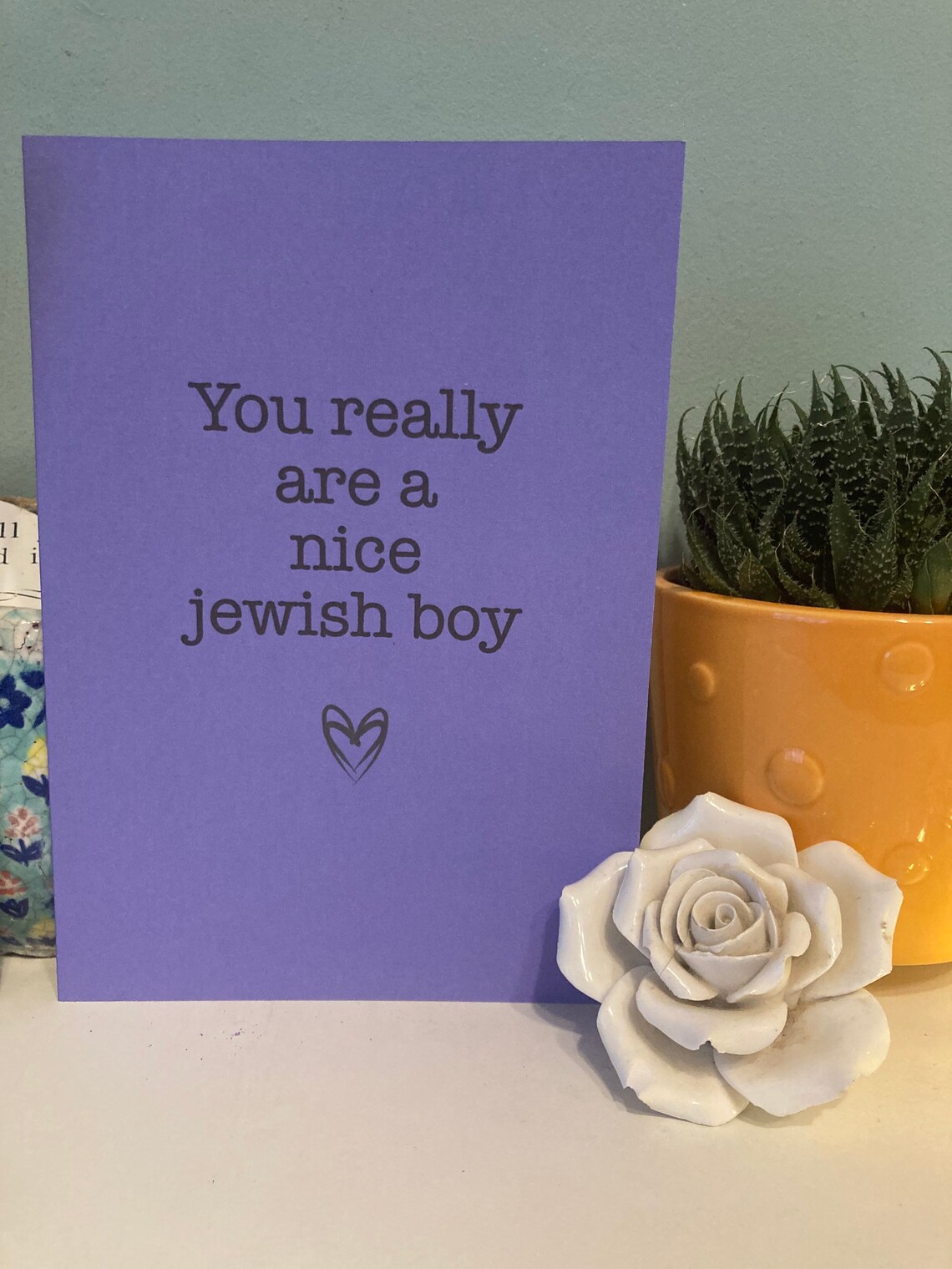You Really Are a Nice Jewish Boy Funny Jewish Valentines Day | Etsy UK