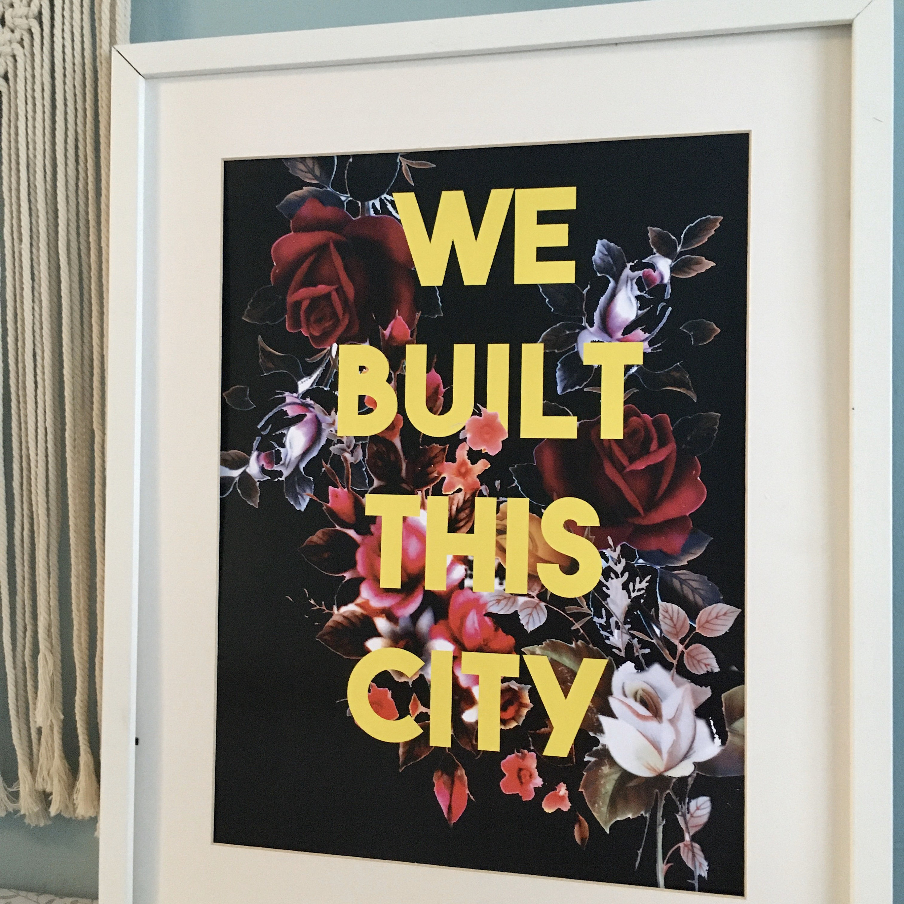We Built This City Art Print, 80s Music Song Lyrics Print, Starship ...