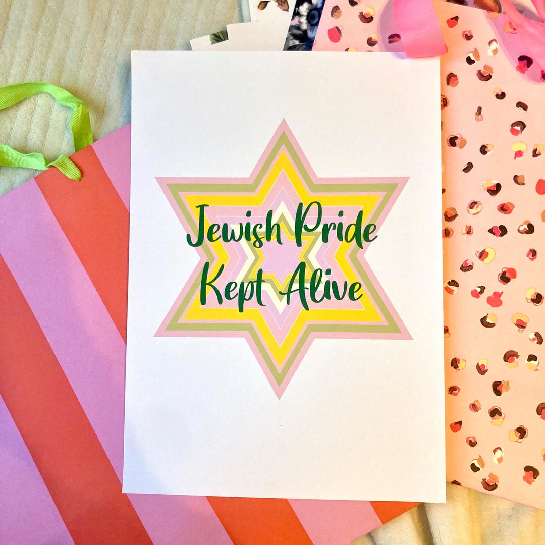Jewish Pride Kept Alive, Jewish Art Print, Jewish Home, Jewish Decor ...