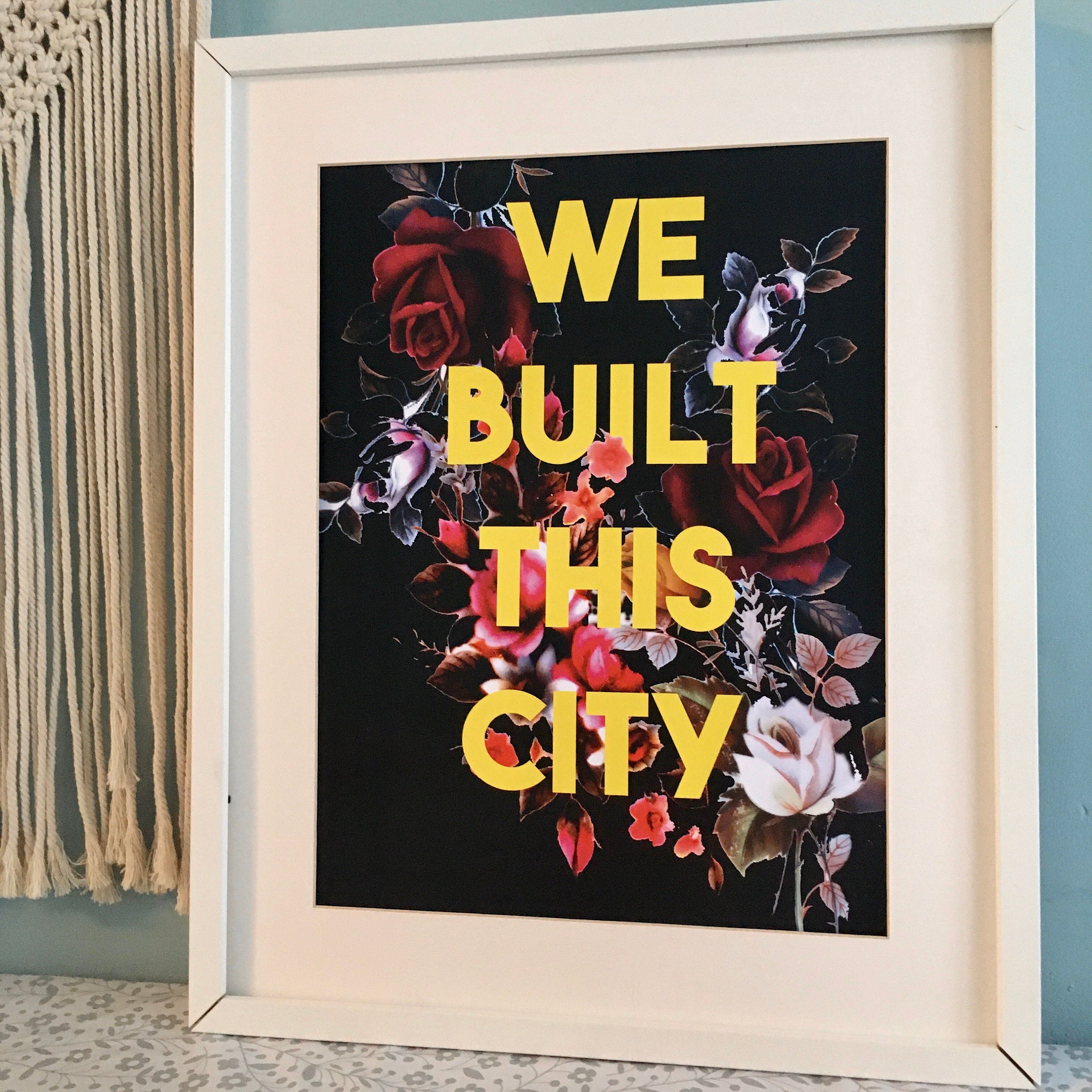 We Built This City Art Print 80s Music Song Lyrics Print - Etsy UK