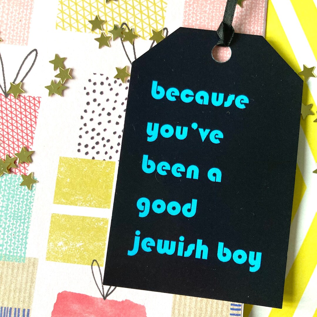 Because You’ve Been a Good Jewish Boy Gift Tag -bar Mitzvah, Jewish ...