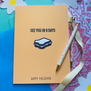 Funny Passover Card With Sandwich, Jewish Pesach Card, Chag Sameach ...