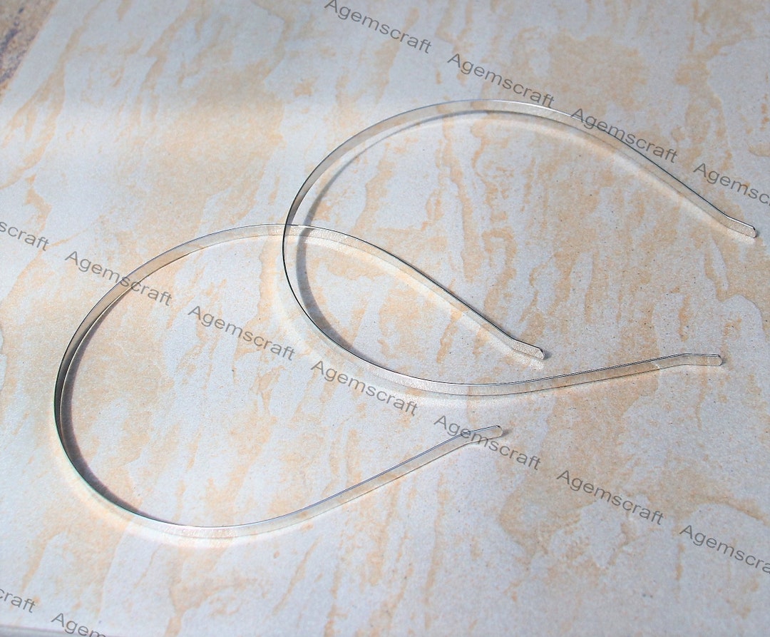 2 Silver Tone Metal Blank Tiara Base Headband Alice Band - Etsy