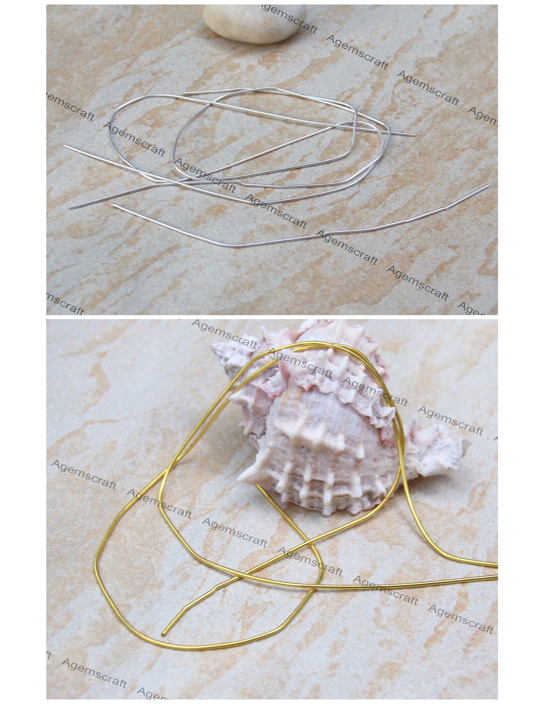 The French Wire Gimp Bullion Round Wire Silver(1mm) or Gold (1.2mm ...