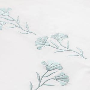 Embroidered Floral Duvet Cover Set, 400TC 100% Cotton Bedding, US UK AU ...