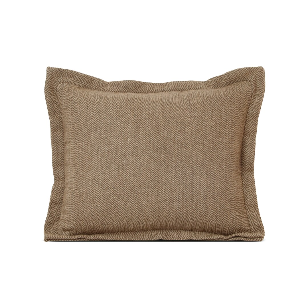 Double Flange Wool Pillow Cover, Split Flange Pillow Case, Square ...