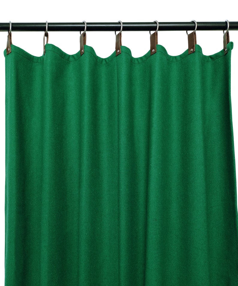 Ivory Wool Felt Curtain Draft Blocking Curtains Curtains for - Etsy