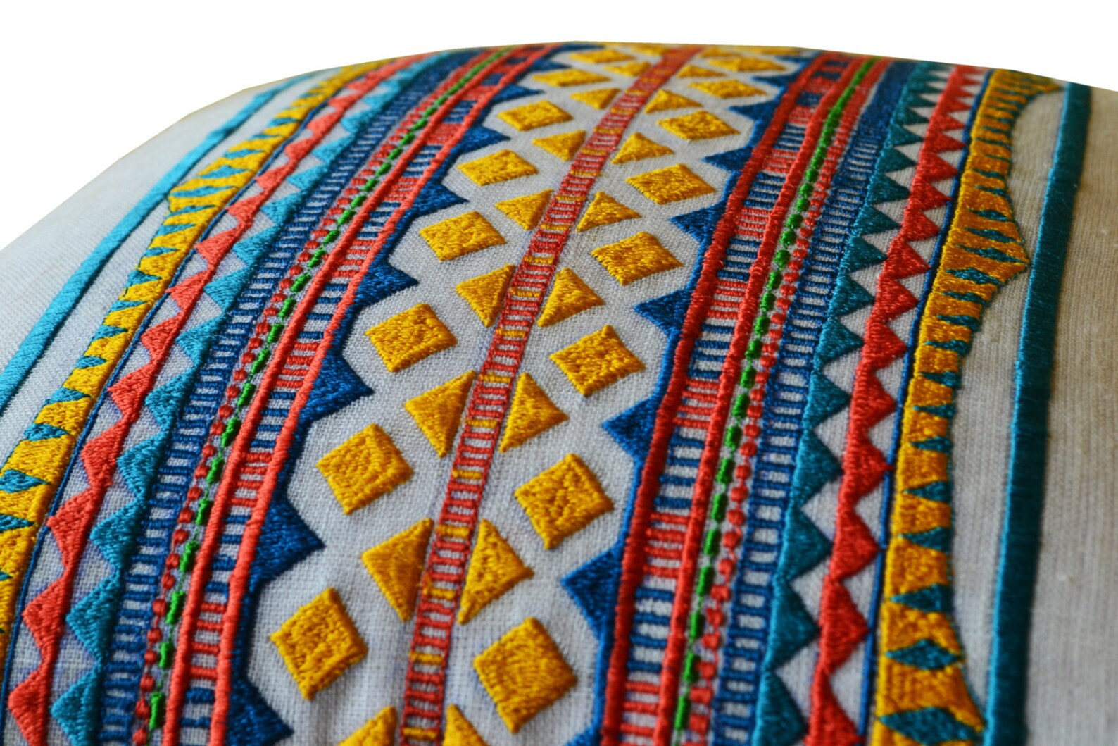 Aztec Pillow Cover, Aztec Throw Pillow, Mexican Throw Pillows, Blue and ...