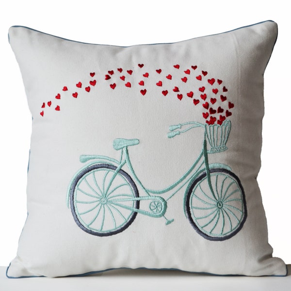 Bicycle Pillow - Etsy