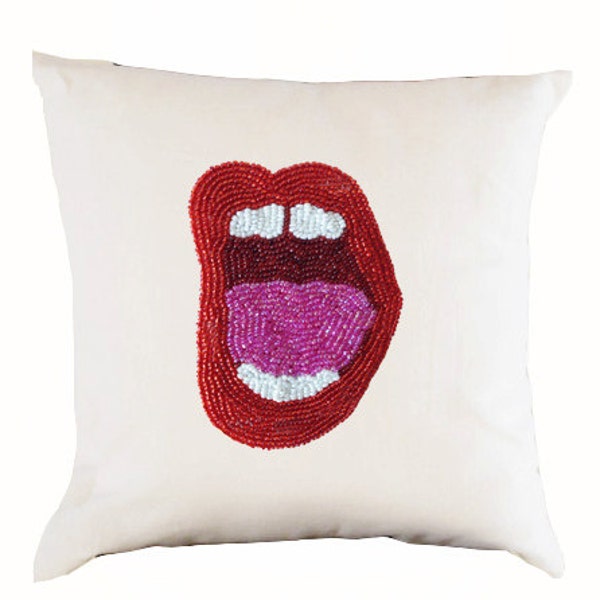 Lips Pillow - Etsy
