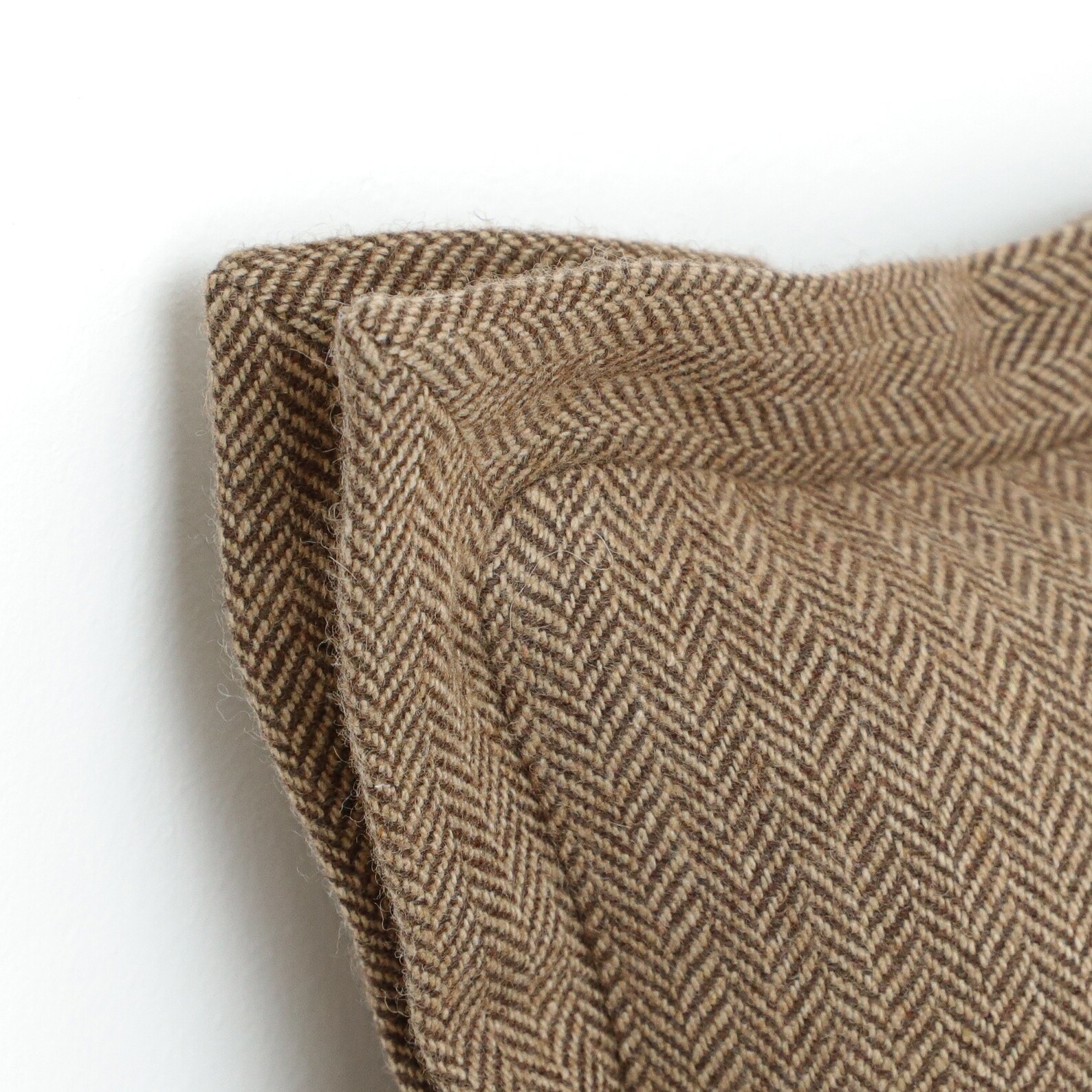 Double Flange Wool Pillow Cover, Split Flange Pillow Case, Square ...