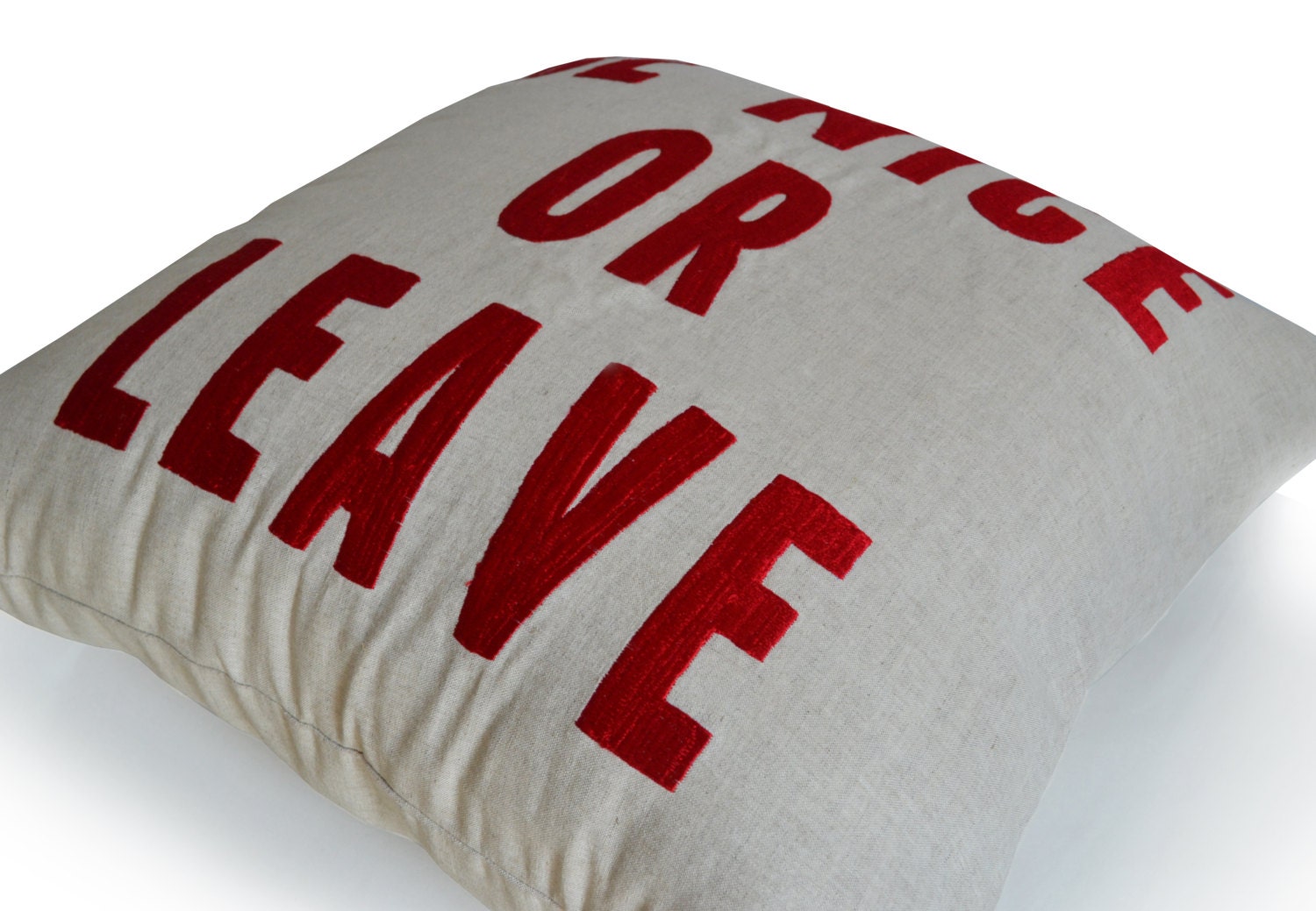 Be Nice or Leave Pillow Cover Throw Pillow With Word Linen - Etsy