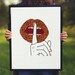 Hush Lip Wall Art, Pop Art Framed Wall Décor, Girl Woman Retro Wall Art ...