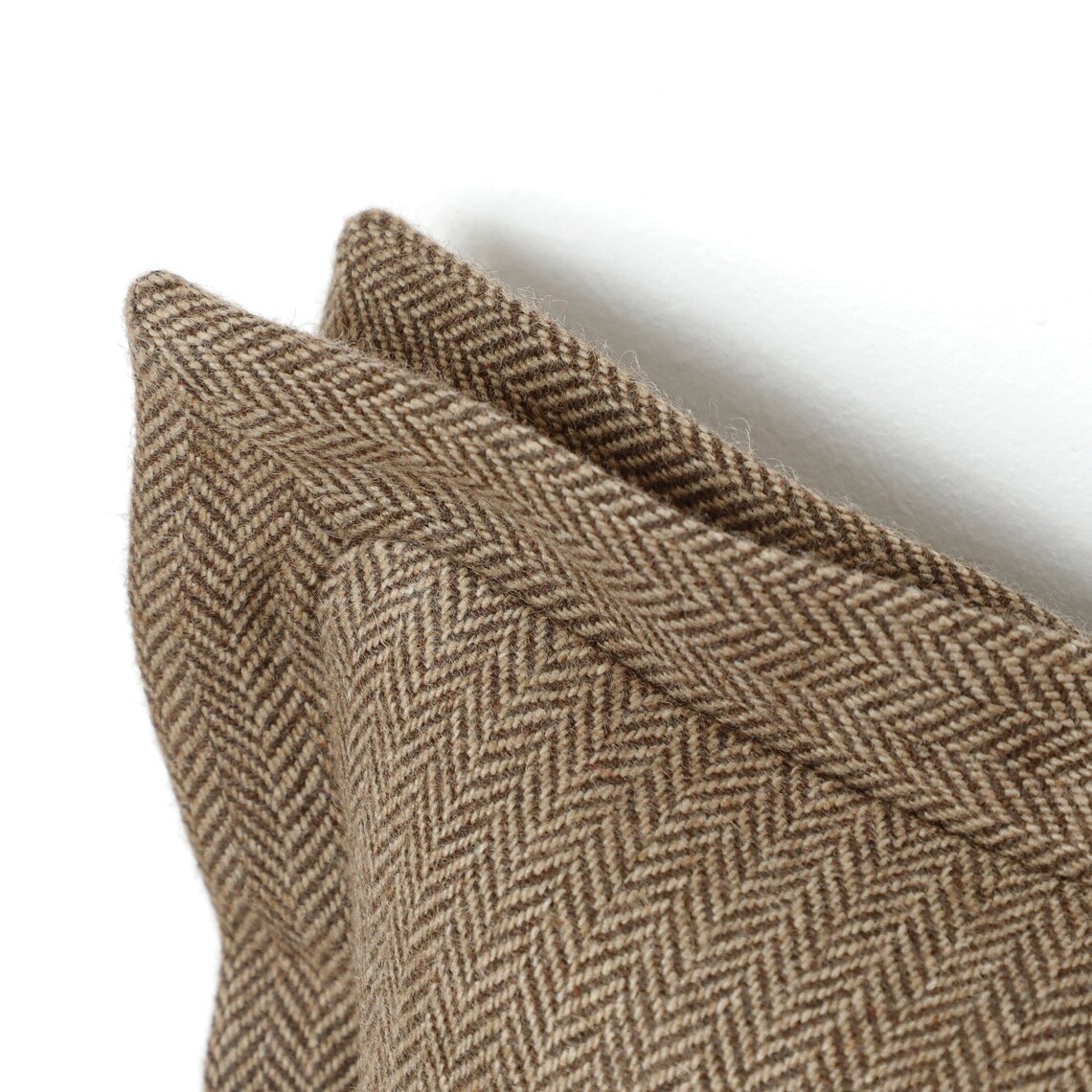 Double Flange Wool Pillow Cover, Split Flange Pillow Case, Square ...