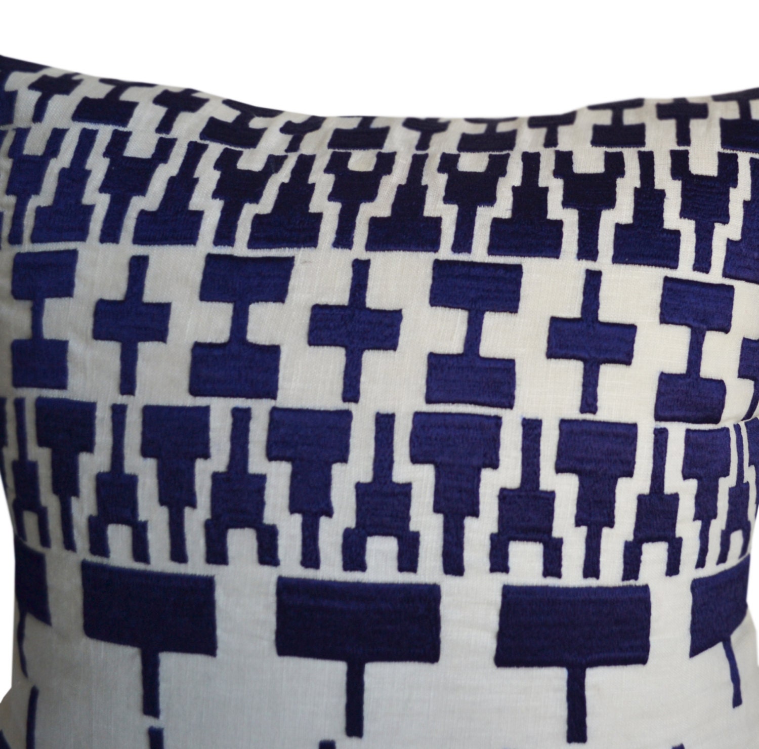 Aztec Pillow Cover Tribal Pillow Navy Blue Pillows Blue and | Etsy