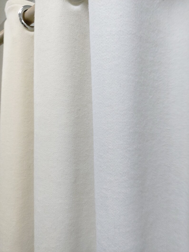 Blush Pink Wool Felt Curtains Woolen Felt Curtain Panel | Etsy