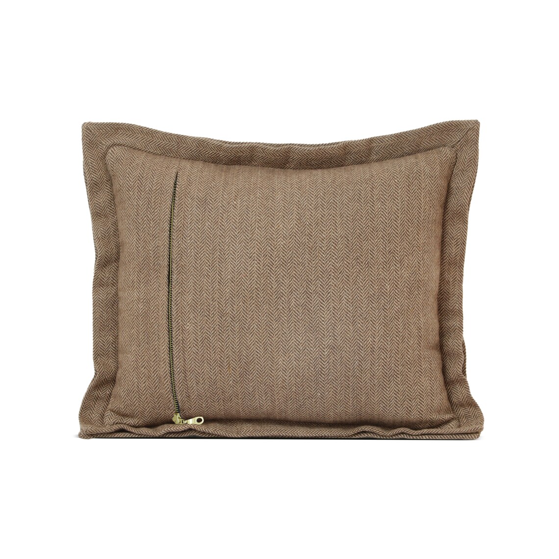 Double Flange Wool Pillow Cover, Split Flange Pillow Case, Square ...